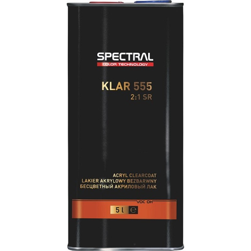 Novol SPECTRAL Безбарвний лак SR KLAR 555 HS 2+1 5 л.+затверджувач 2,5 л